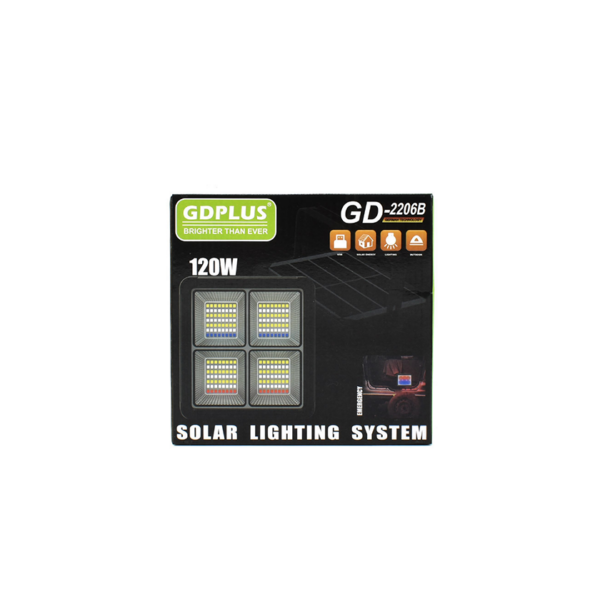 Ηλιακό σύστημα φωτισμού LED - GDPLUS GD-2206B - Dealme.gr